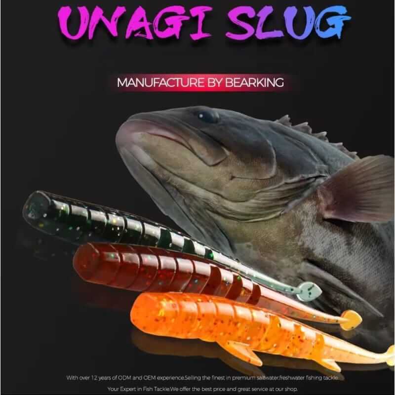 VINILO BEARKING UNAGI SLUG 60MM – FISHING PEÑUELAS